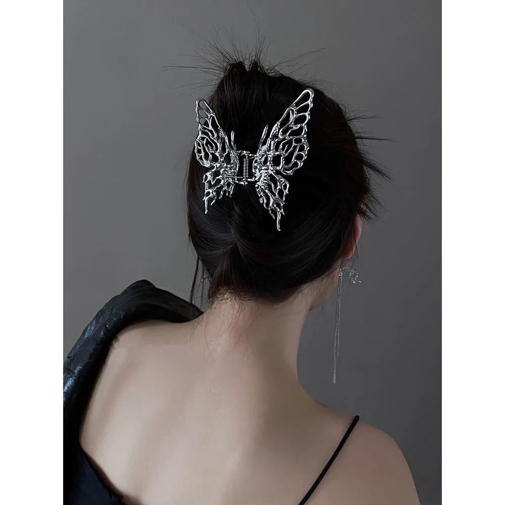 Wholesale simple style bow knot metal plating hair claws 1 piece ...