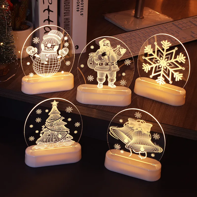 Wholesale christmas fashion santa claus snowflake plastic party night ...