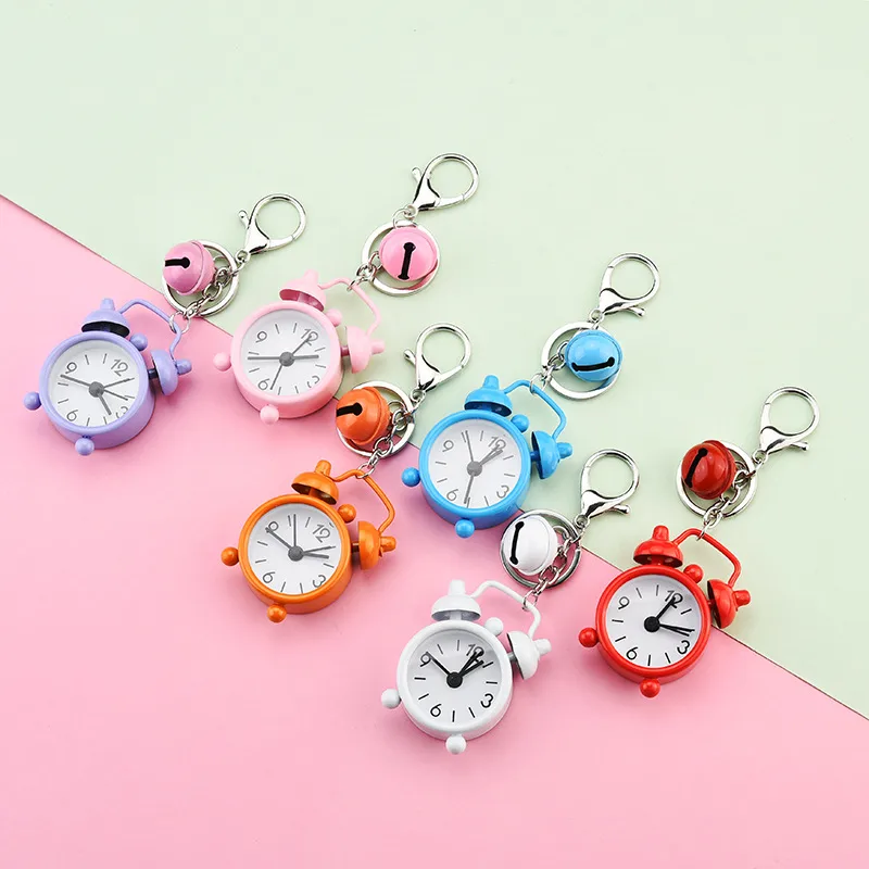 Wholesale Cute Alarm clock Iron Plating Unisex Keychain ...