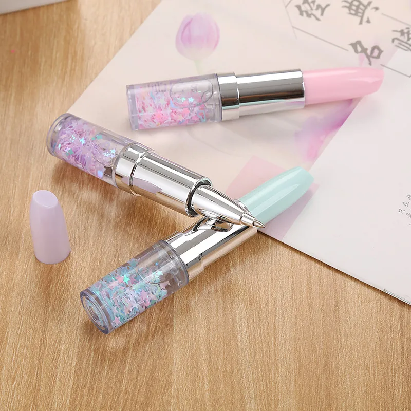Wholesale korean creative stationery internet hot girlish lipstick gel ...