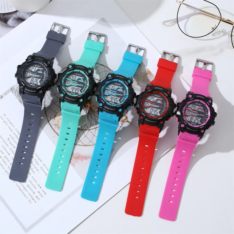 Wholesale preppy style sweet solid color electronic kids watches ...