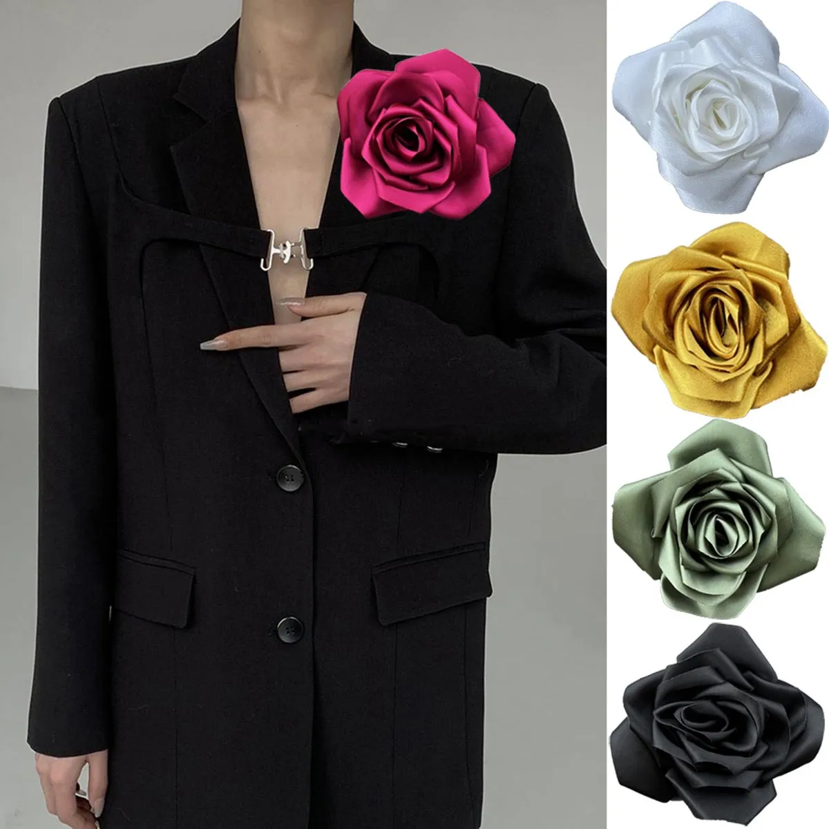 Wholesale Elegant Glam Flower Cloth Women's Corsage - DoubleWinWholesale