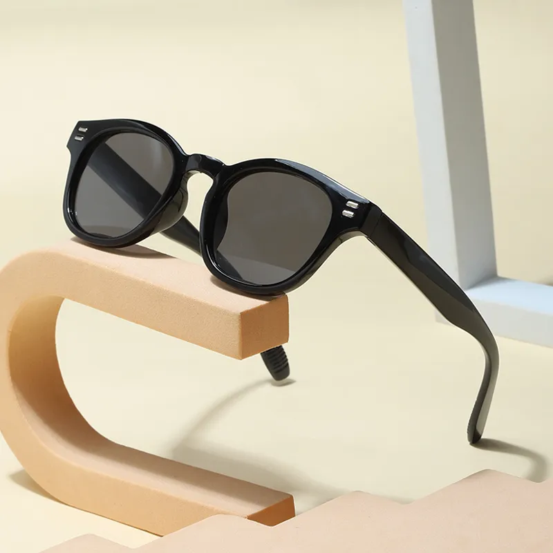 Wholesale Round Frame Simple Style Streetwear Gradient Color Solid ...