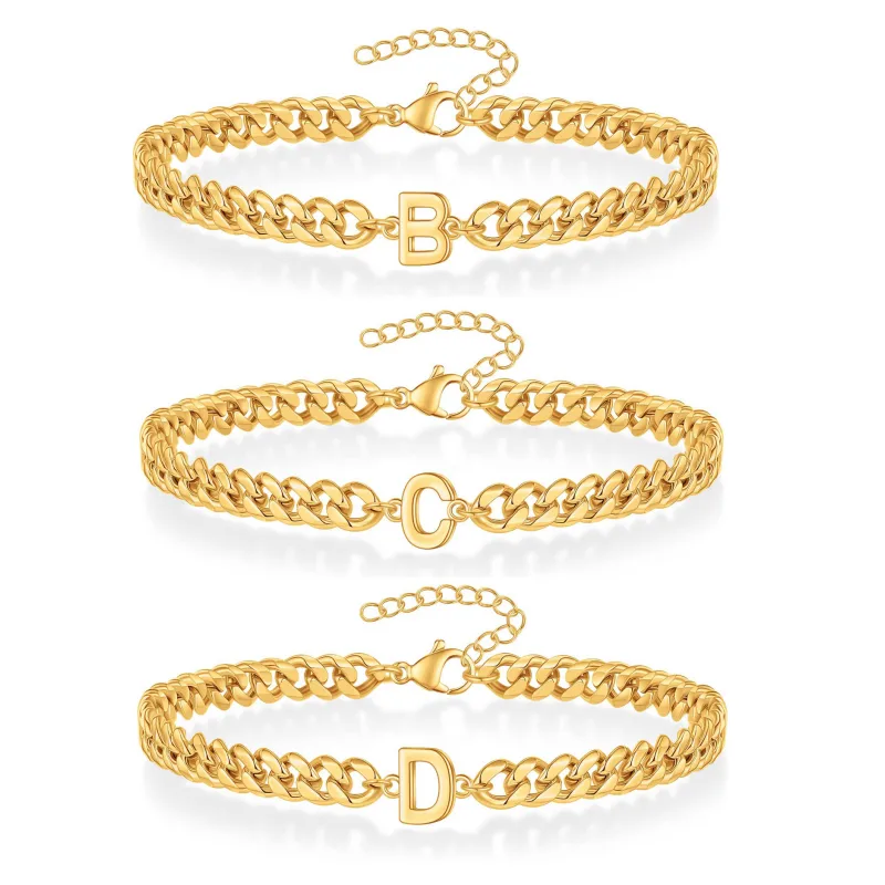 Wholesale Letter Casual Simple Style 18K Gold Plated 201 Stainless ...