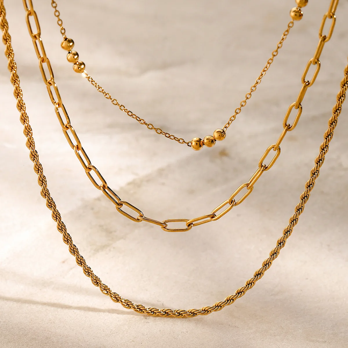 Wholesale Jewelry chain Basic Titanium Steel 304 Stainless Steel 18K ...
