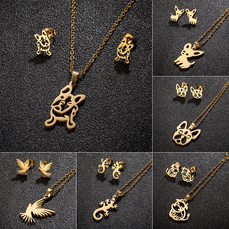 Wholesale Animal 201 Stainless Steel 18K Gold Plated 18K Gold Plated ...