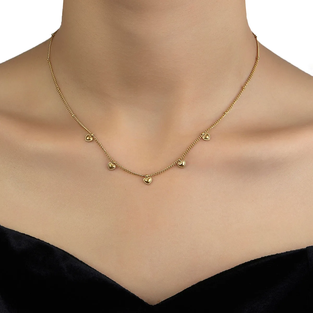 Wholesale Geometric Casual Simple Style 18K Gold Plated 201 Stainless ...