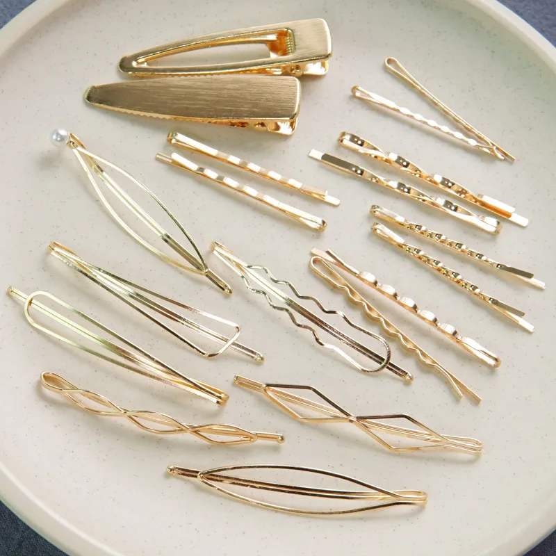 Wholesale metal pearl gold hairpin - DoubleWinWholesale