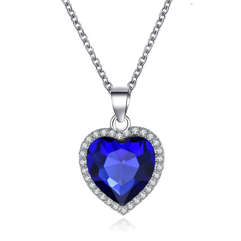 Wholesale new classic ocean heart titanic crystal gem love-shaped ...
