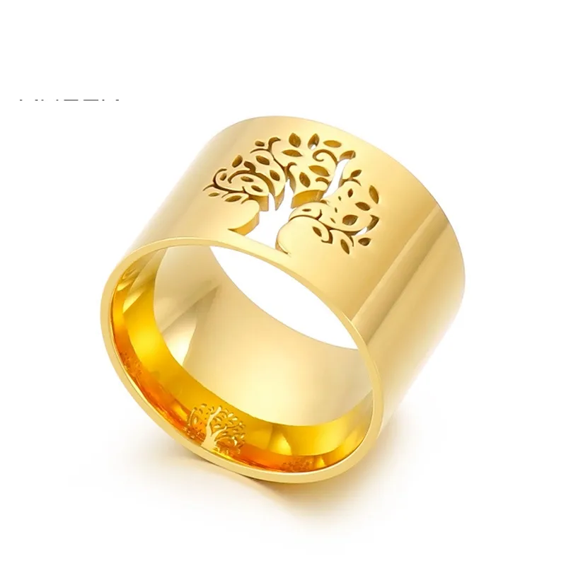 Wholesale Titanium Steel 18K Gold Plated Fashion Plating Flower ...