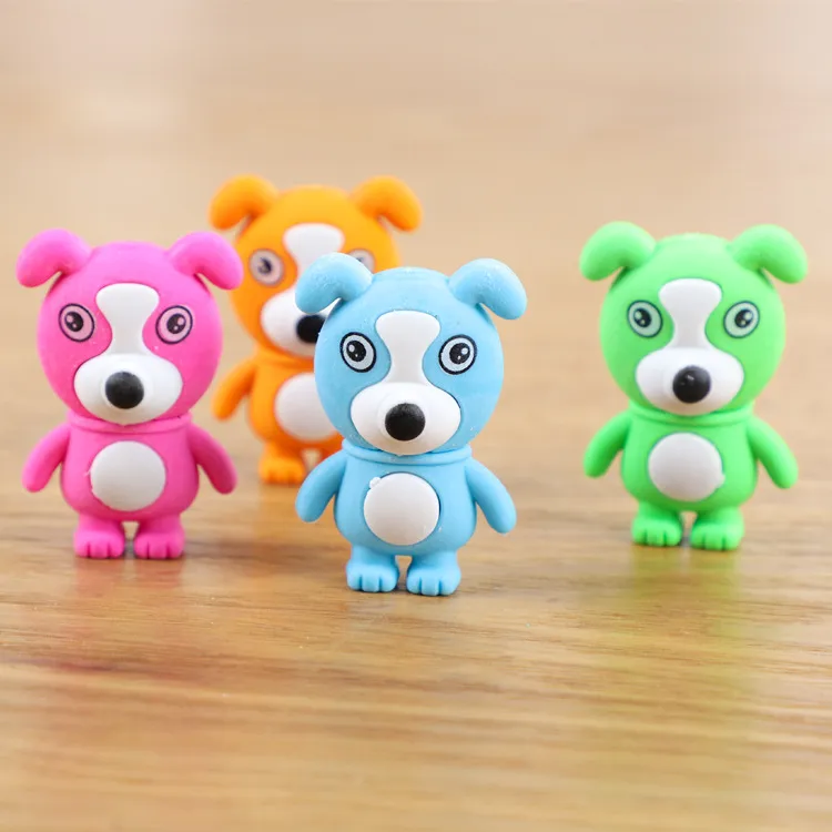 Wholesale cartoon animal shape eraser detachable assembly toy random 1 ...