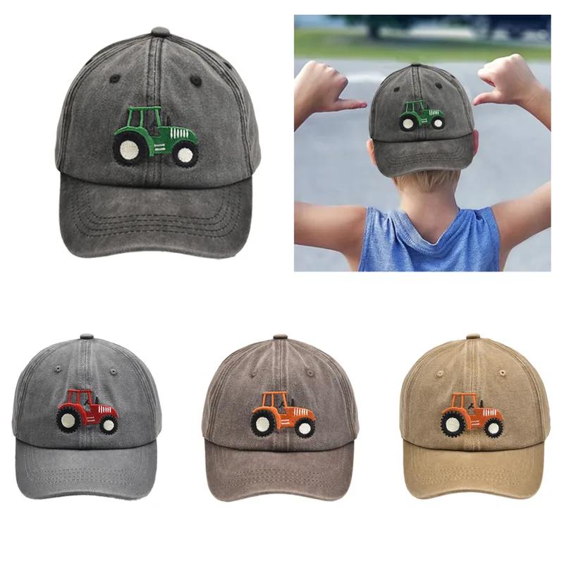 Wholesale children unisex casual car embroidery curved eaves baseball ...