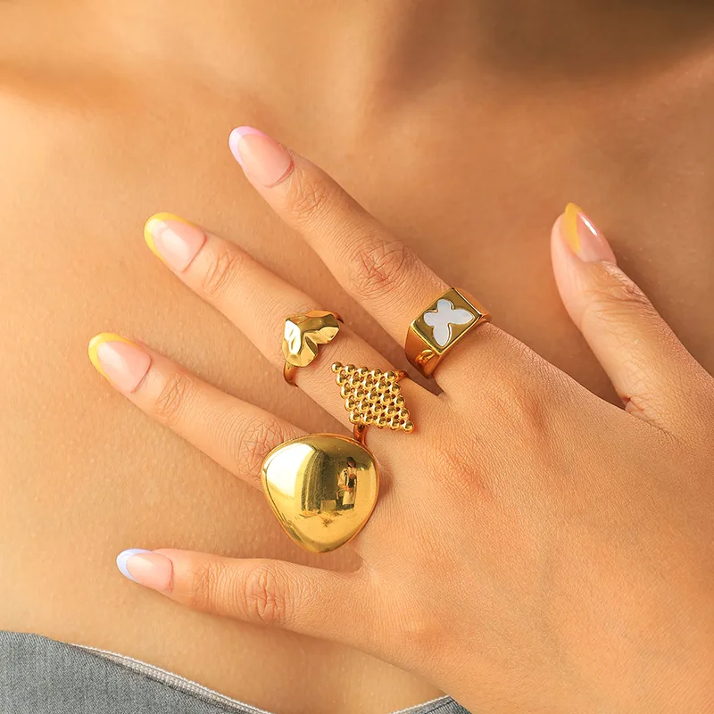 Wholesale Simple Style Roman Style 304 Stainless Steel Heart Shape ...